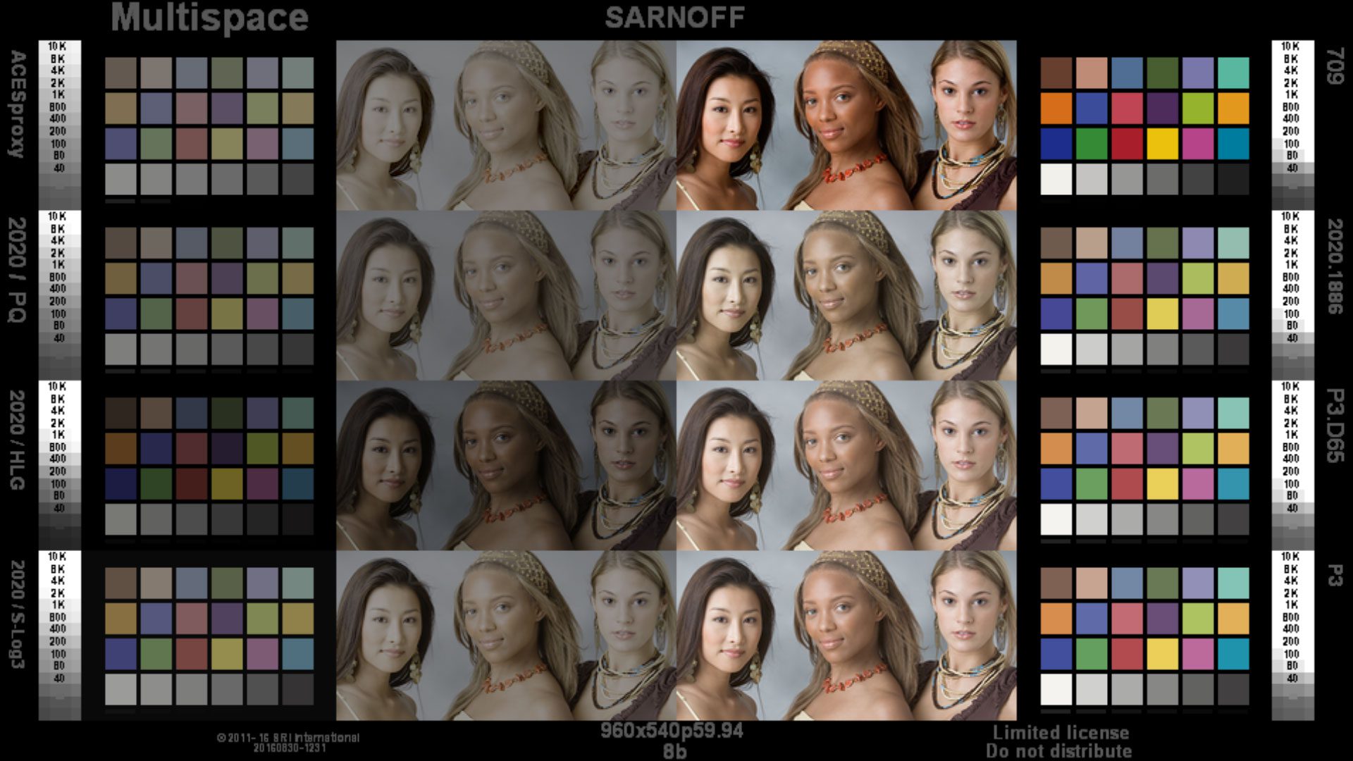 The Color Space & Monitor (CSM) Test Pattern Suite - SRI